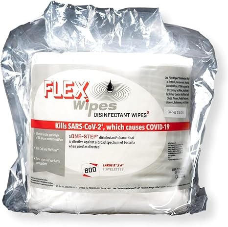 Disinfecting Wipes, 8" x 6" Wipe in Rolls of 800 (#FG-10802 ...