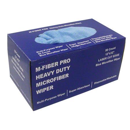 Microfiber & More High-Performance Disposable Wiper - 12" x 12", Blue ...