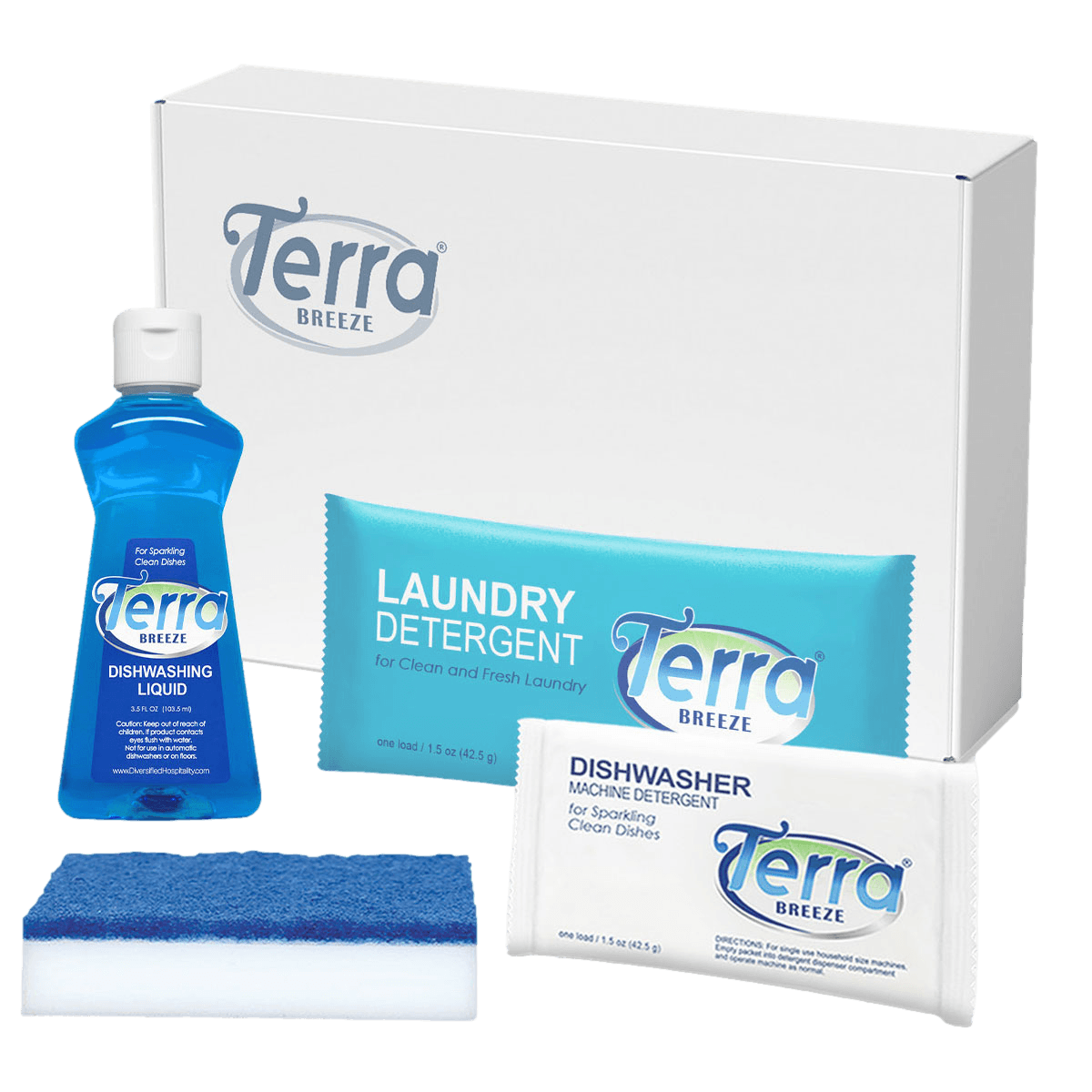 Terra Breeze Detergent Amenity Dish Kit, 20 Kits Per Case — Janitorial ...