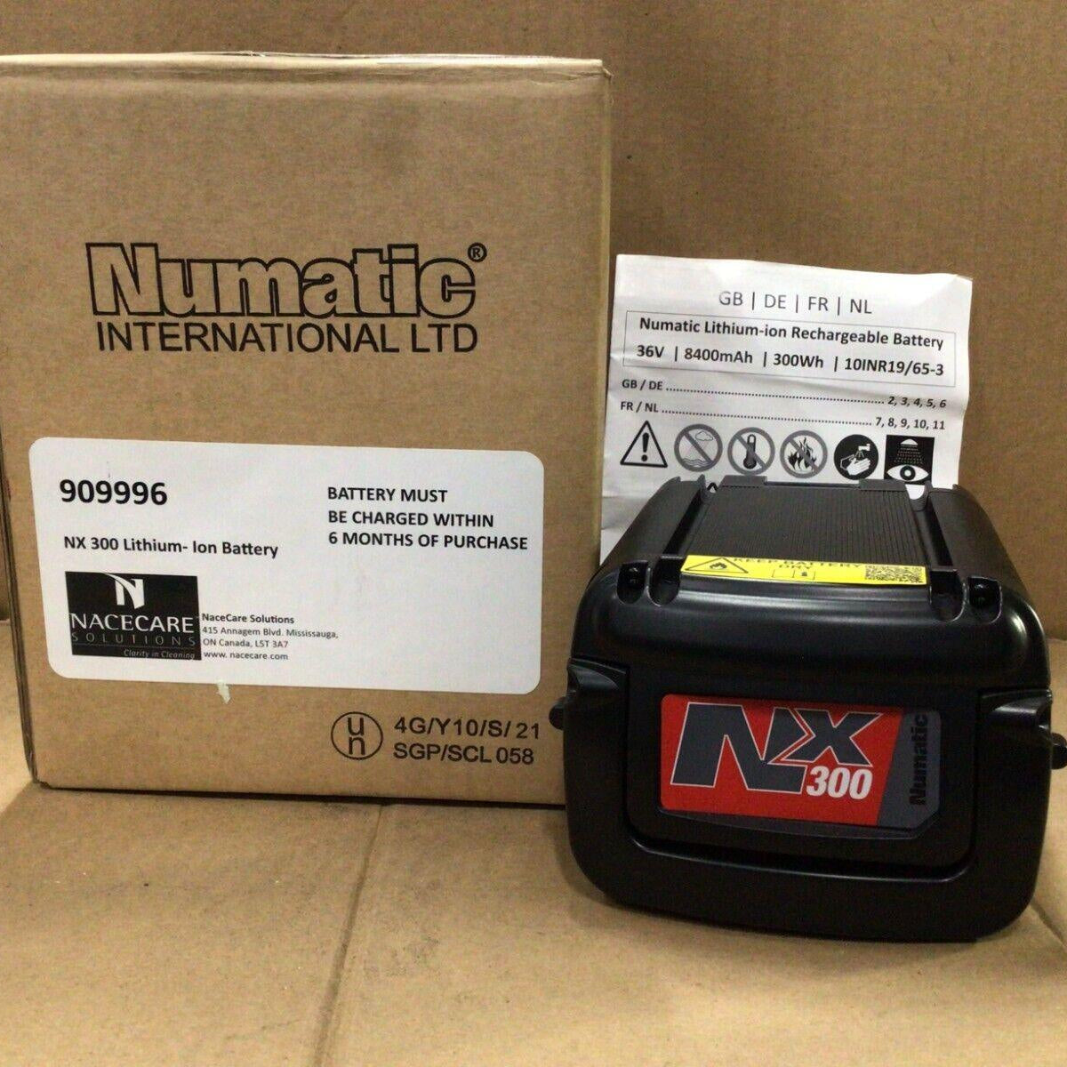 NUMATIC INTERNATIONAL NX300 Battery, Rechargeable, 36V (1439876)(91368