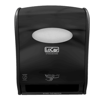 LoCor D68003 Black Electronic Hard Wound Roll Towel Dispenser ...