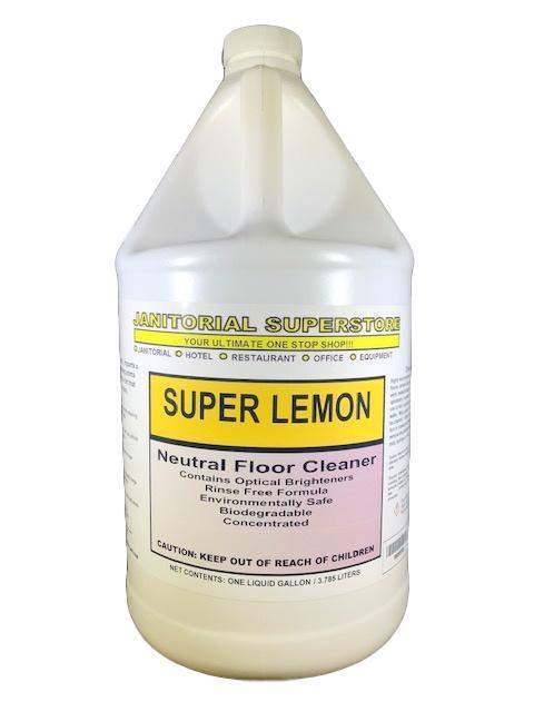 Super Lemon Neutral Floor Cleaner, Lemon Scented (Concentrated ...
